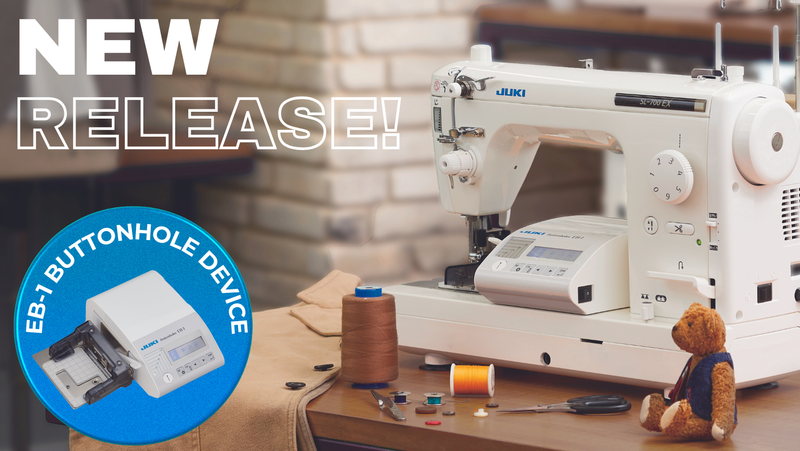 New Release: JUKI EB-1 Buttonhole Device for TL Series